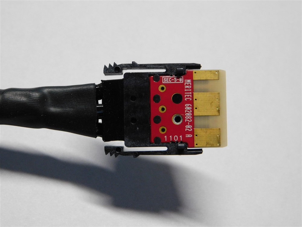 Meritec 98141ETR342-018 VPX-RJ45 Plug 2SKT 1LN 18" Even Thin Pipe Cable ...